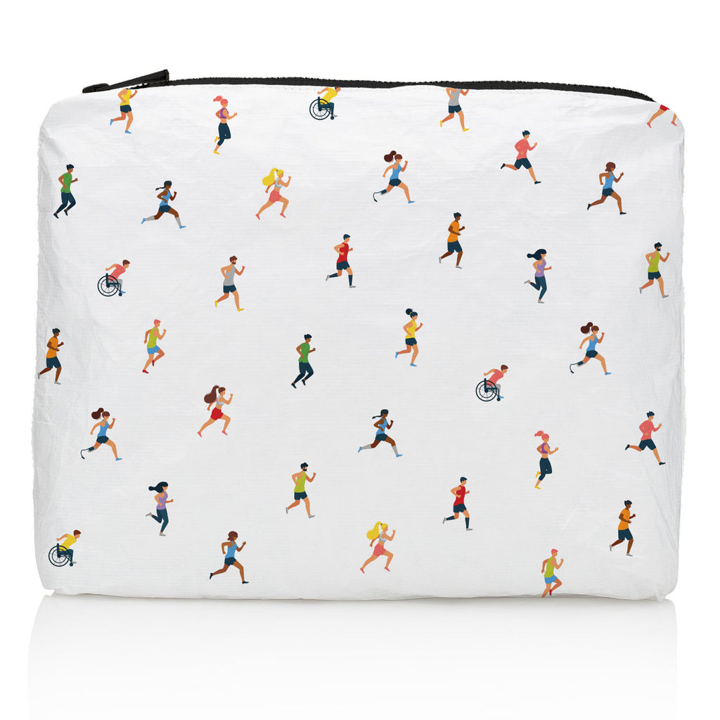Medium Pack or Clutch Bag - Life's a Marathon Runners Pattern