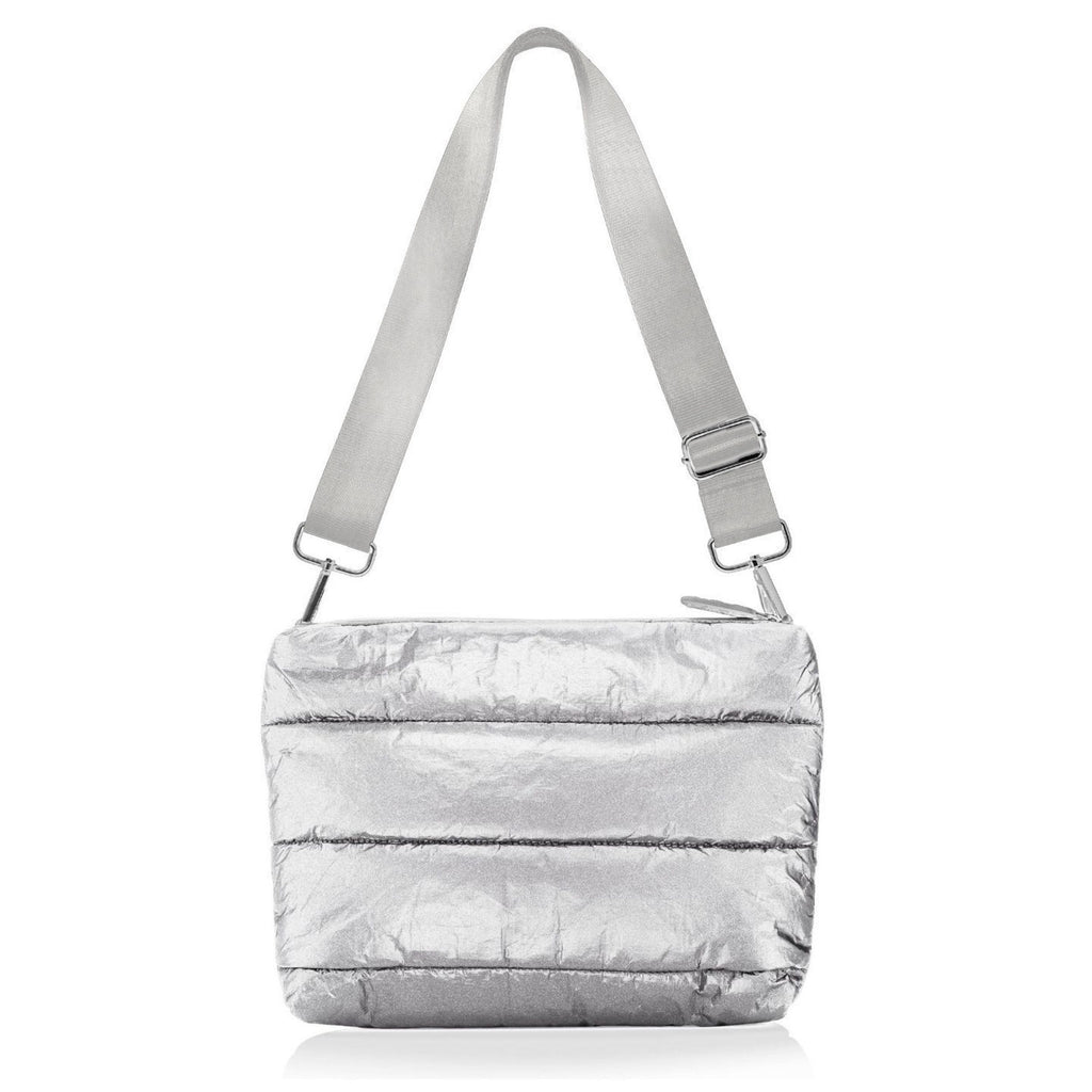 Silver Puffer Purse or Handbag - Designed for On the Go Adventures